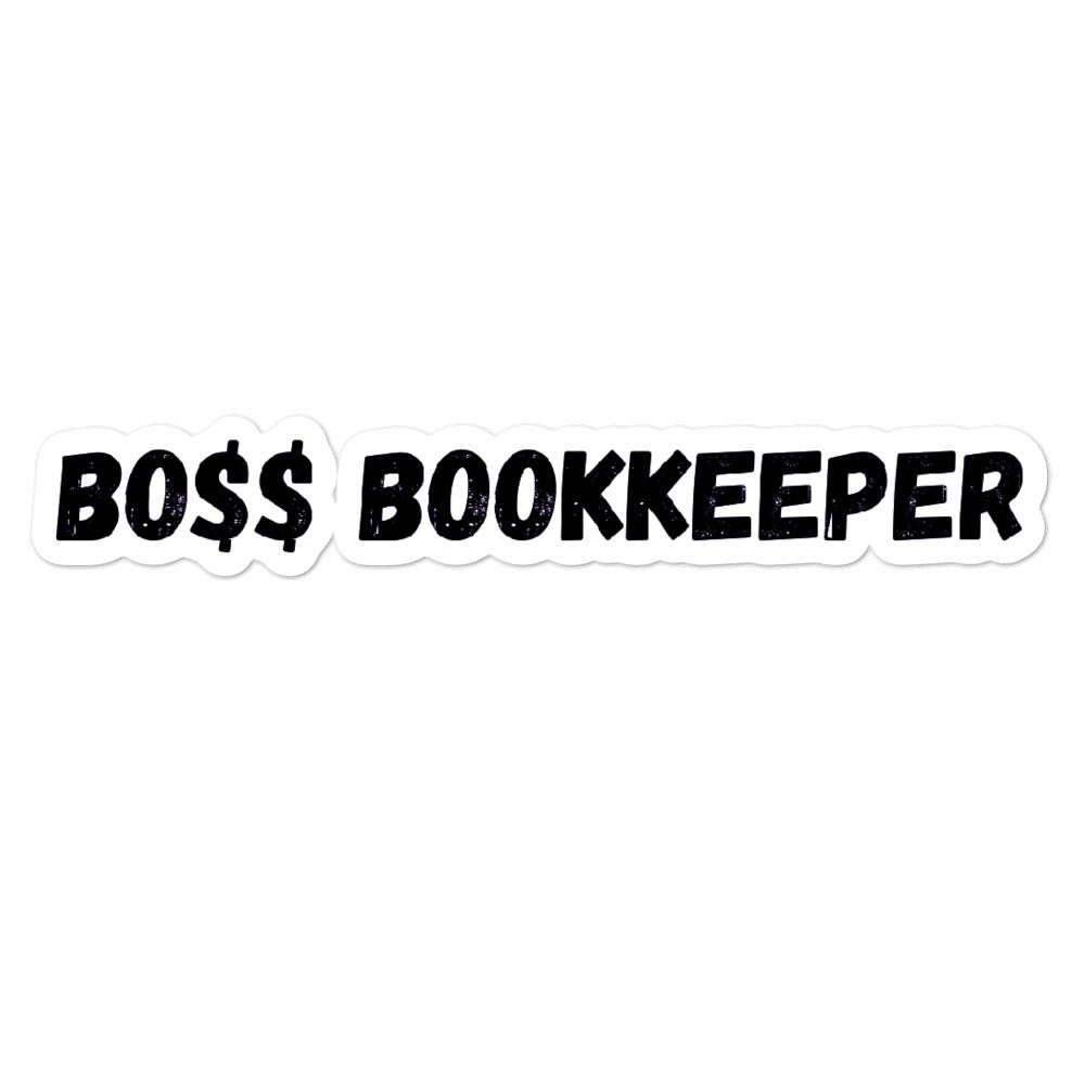 Bo$$ Bookkeeper Sticker – Bookkeepers.com Merch Store